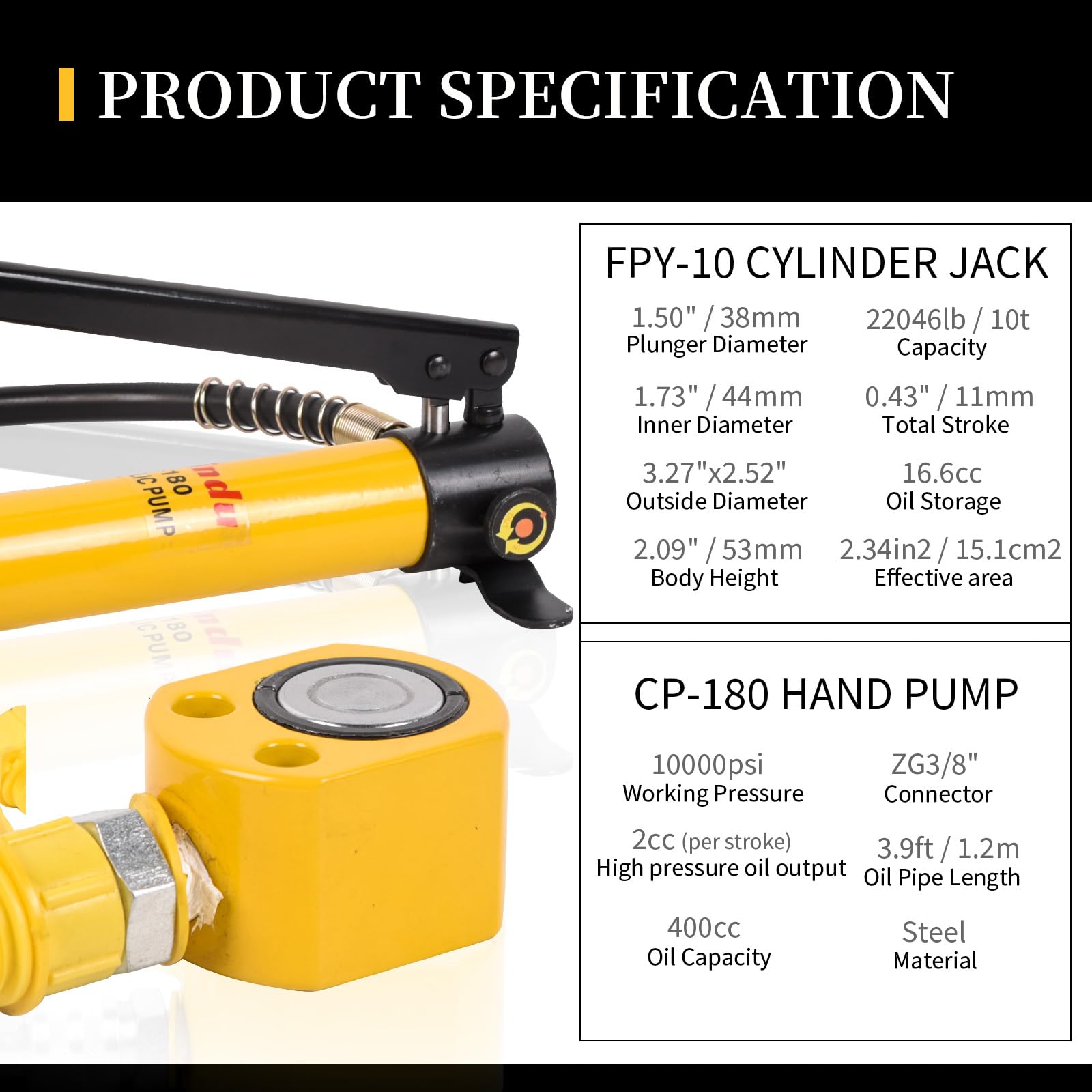 Snapklik.com : Porta Power Kit 10T Low Profile Hydraulic Ram Cylinder ...