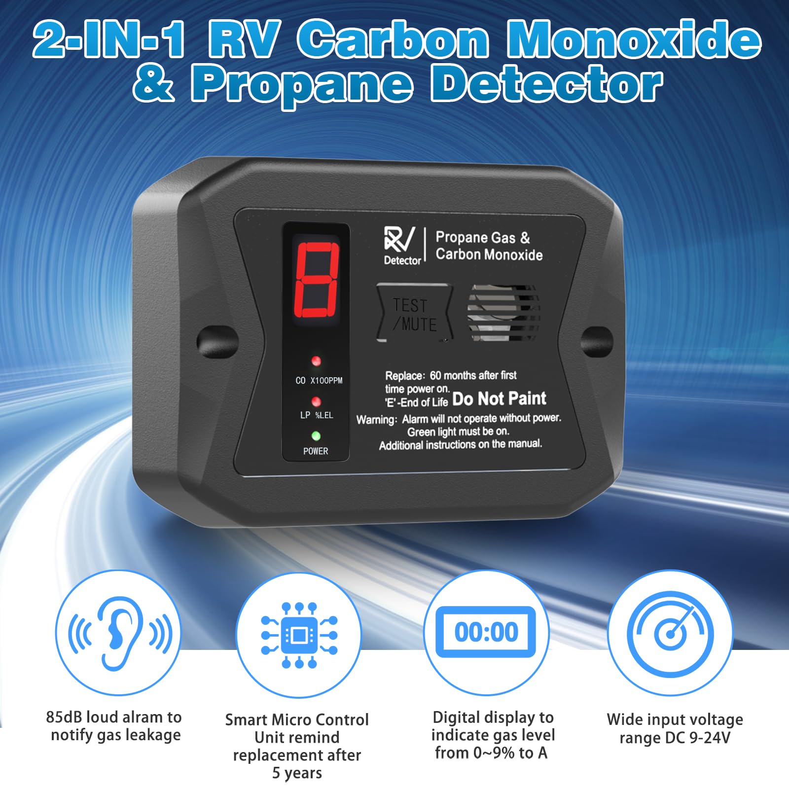 Snapklik.com : RV Carbon Monoxide And Propane Detectors, Camper LP/CO ...