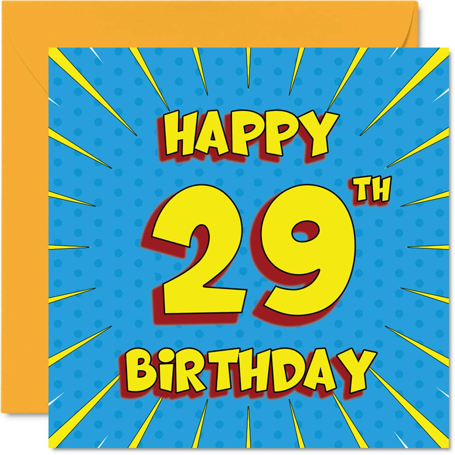 Fun 29th Birthday Cards For Men Woman Comic Book Happy | Desertcart KUWAIT
