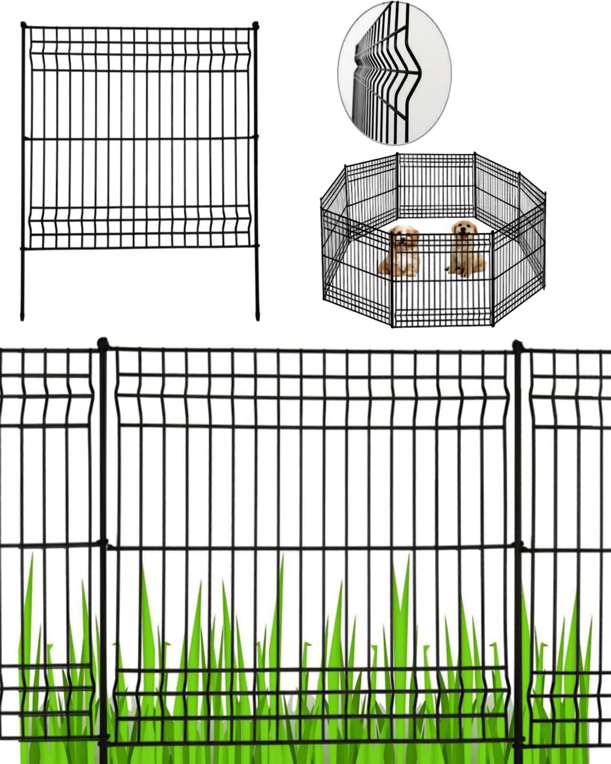 Amazon.com : OIOENDGS 10Pcs Garden Fences, Blocking Small Animals of ...