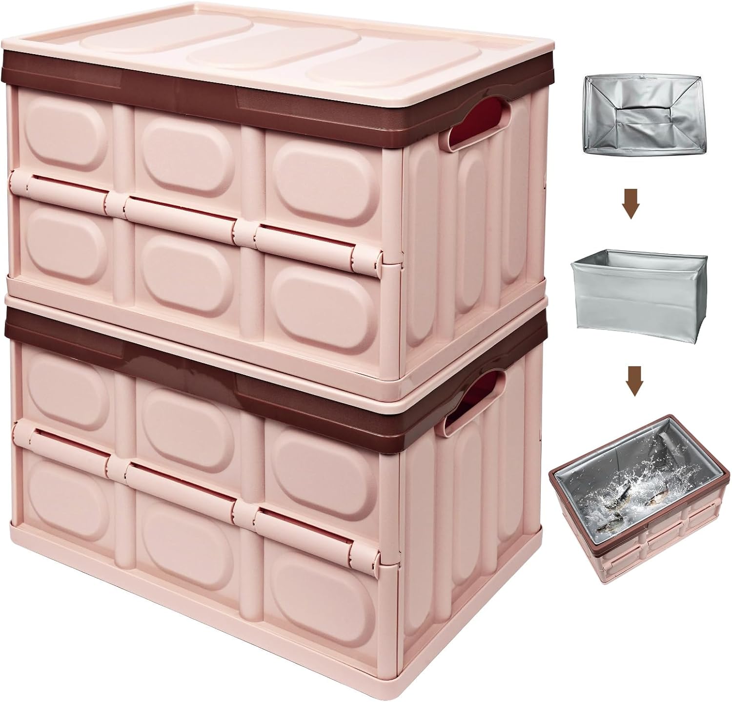 MULISOFT 15 Gallon Large Plastic Storage Bins with Lids, 2 Pack ...