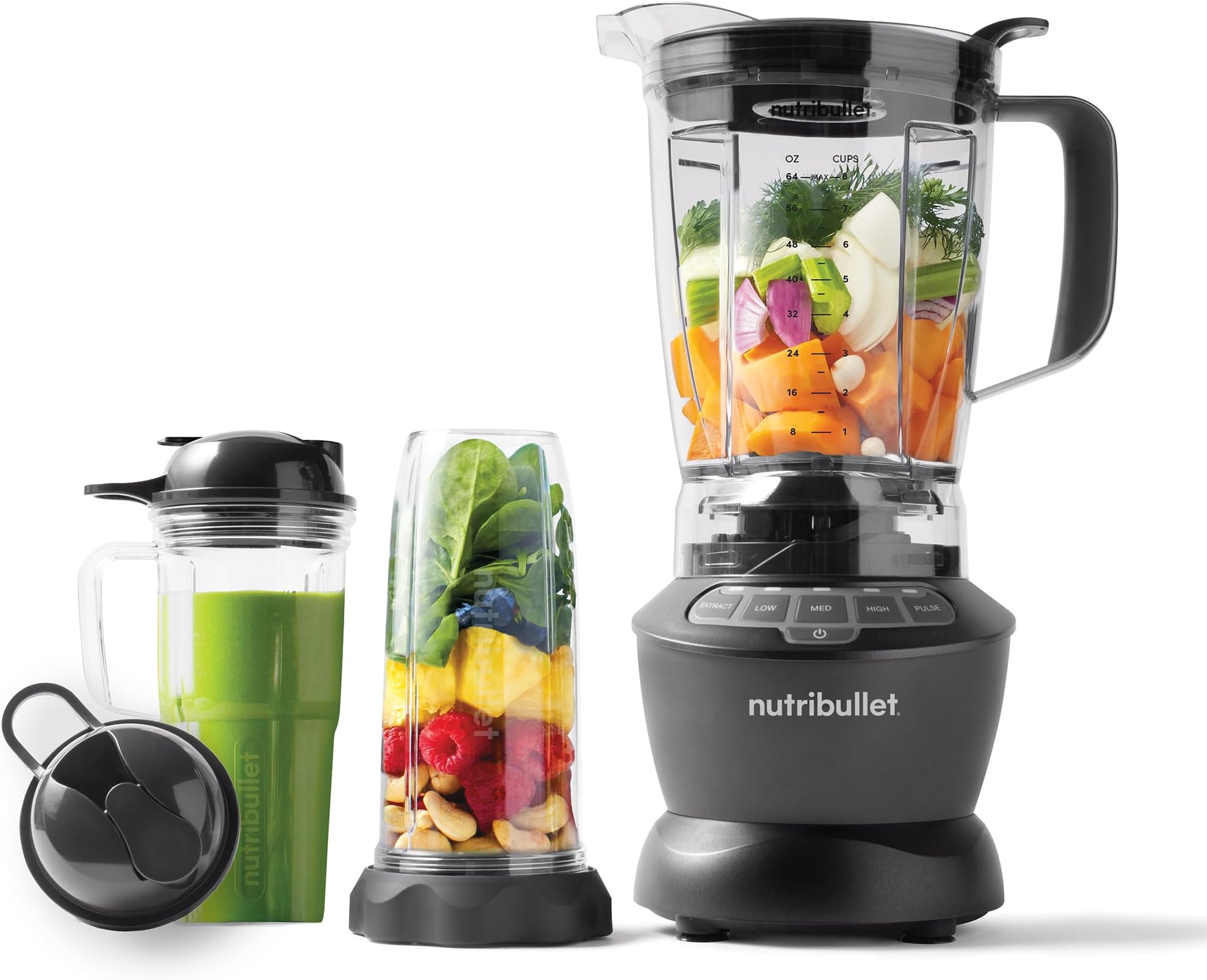 Amazon.com: magic bullet Combo Blender, 48oz Pitcher, Blending Cup ...