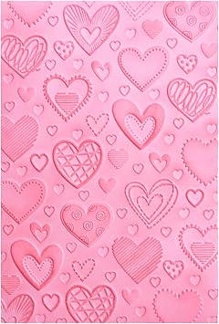 Amazon.com: Valentine's Day Hearts 3D Embossing Folder for Card Making ...