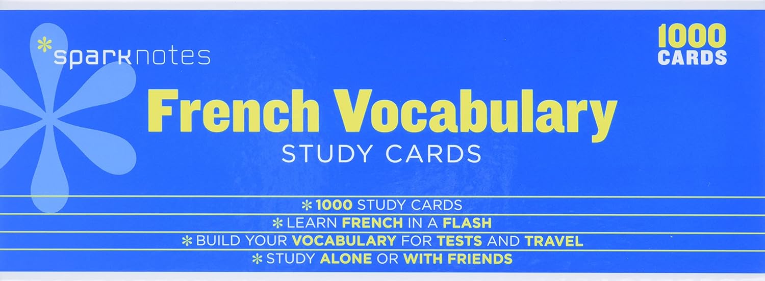 French Vocabulary SparkNotes Study Cards: Volume 9: Amazon.co.uk ...