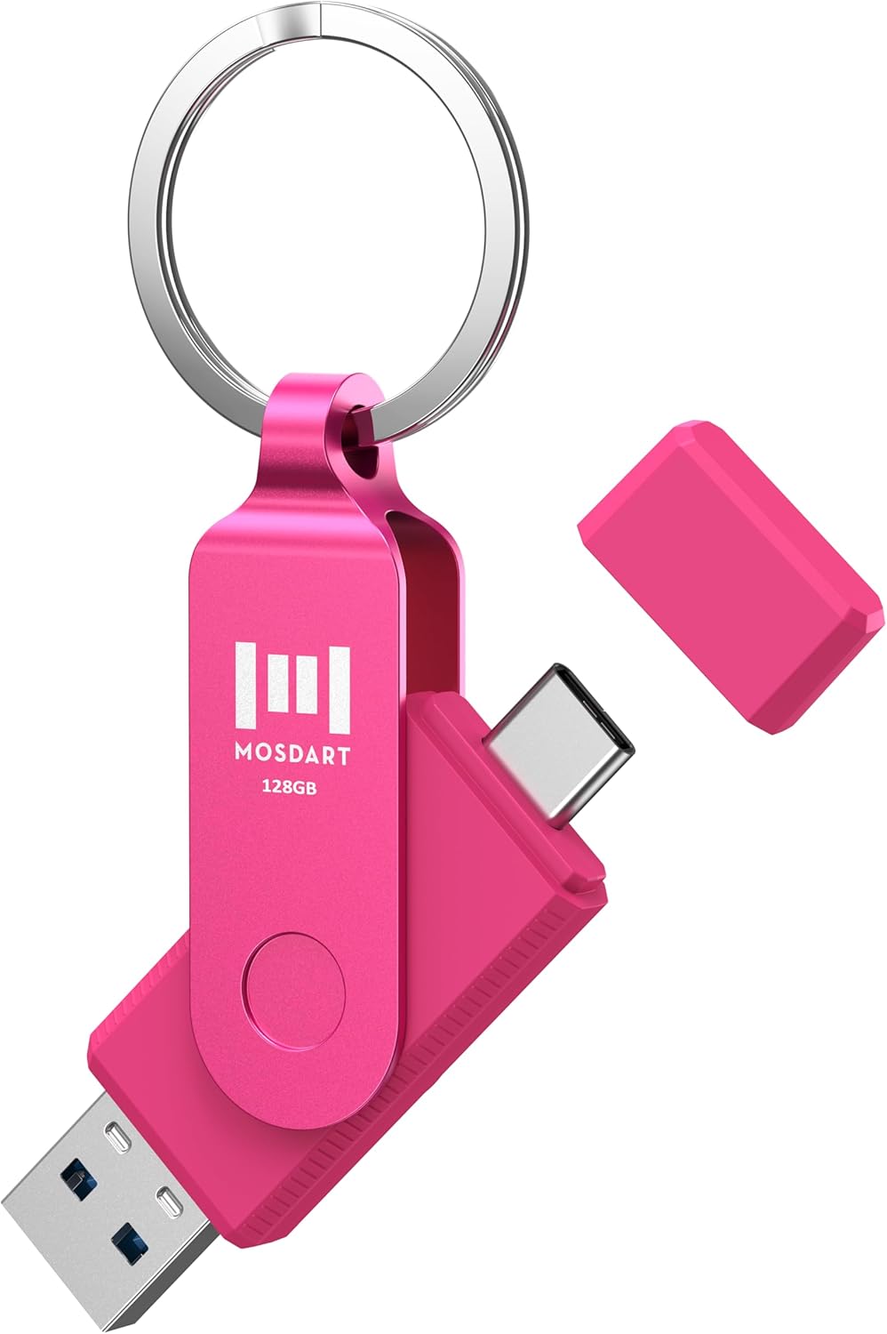 Amazon.com: MOSDART 128GB USB3.1 Fast Speed C and A Dual Flash Drive ...