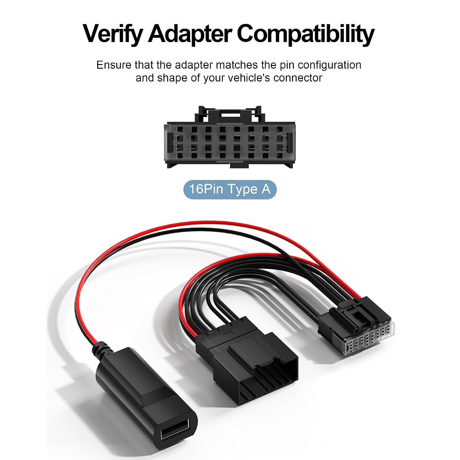 Snapklik.com : VASTHOME Dashcam Power Adapter (16-Pin Type A) For Ford ...