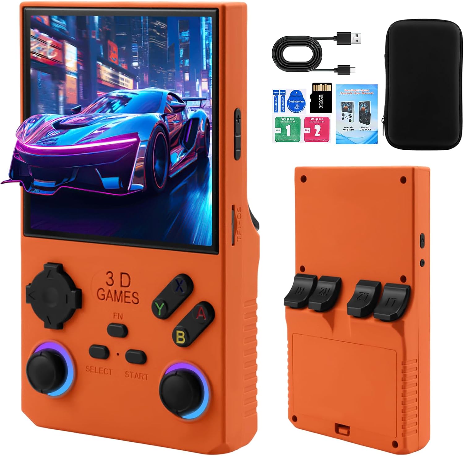Amazon.com: 2025Newly Upgraded V40 MAX Retro Handheld Game Console with ...
