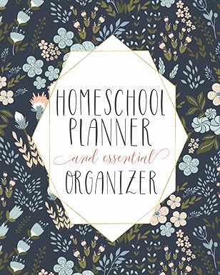 Mega Homeschool Planner and Organizer 'Navy Blossom': Fully ...