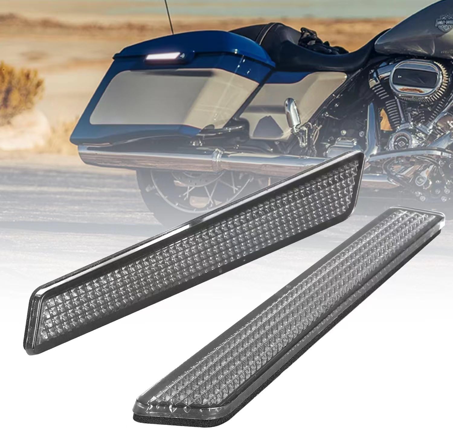 Amazon.com: QUASCO Saddlebag Reflectors Black Hard Saddle Bag Latch ...