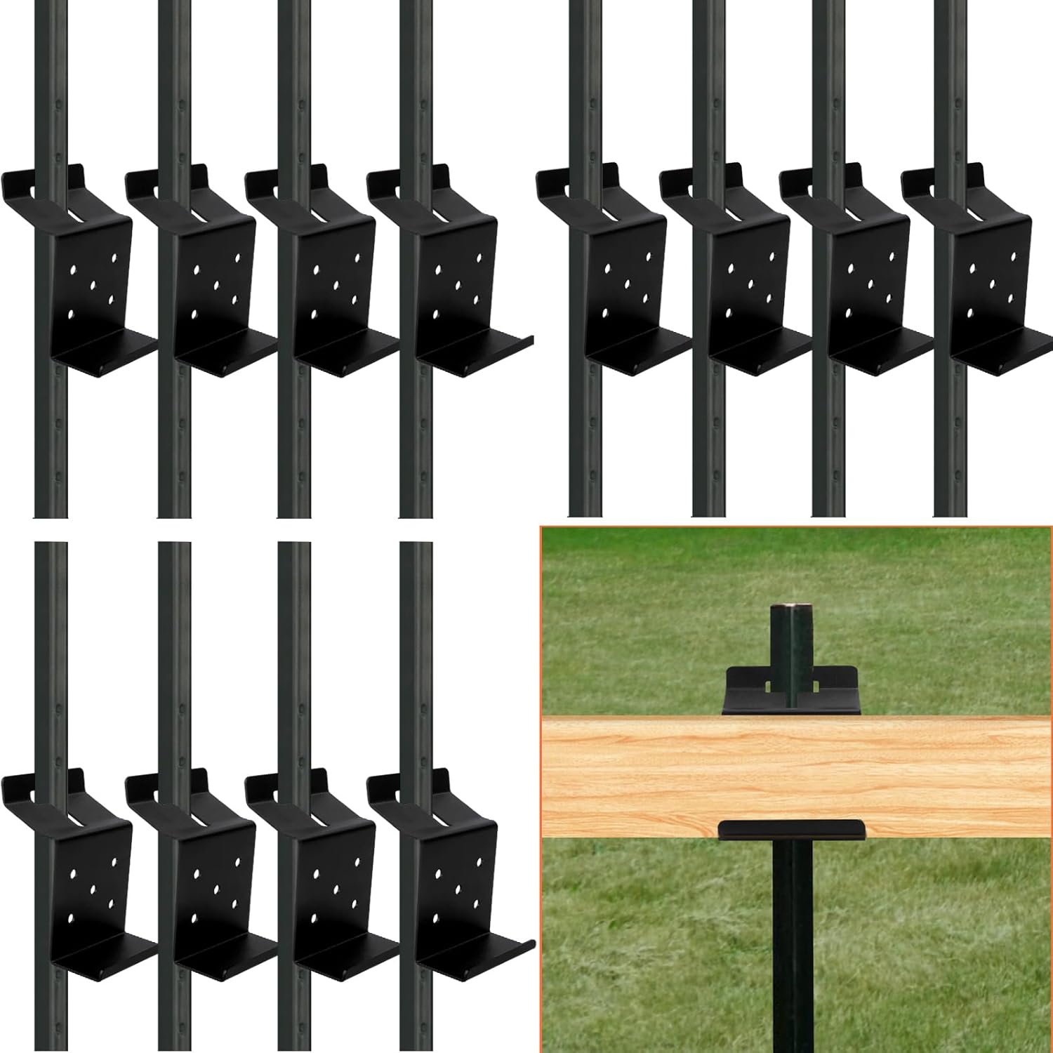Amazon.com : 12 Pcs T-Post Target Hanger, T Post Bracket Target Mount ...
