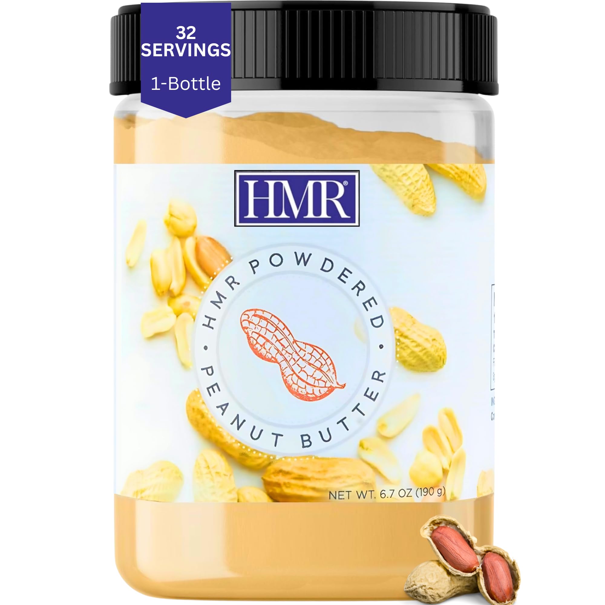 Amazon.com : HMR Peanut Butter Powder | Powdered Peanut Butter (32 ...