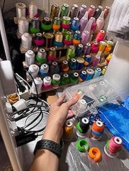 Amazon.com: Lot of 48 Embroidery/Sewing Machine Thread Spools Savers ...