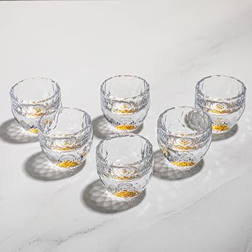Amazon.com | SIYOUKI Crystal Shot Glasses Set 1.7oz, Diamond Shot ...