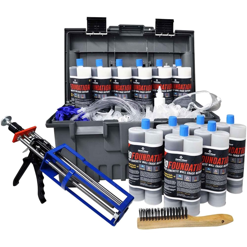 $26/mo - Finance RadonSeal PRO Concrete Foundation Crack Repair Kit (60 ...