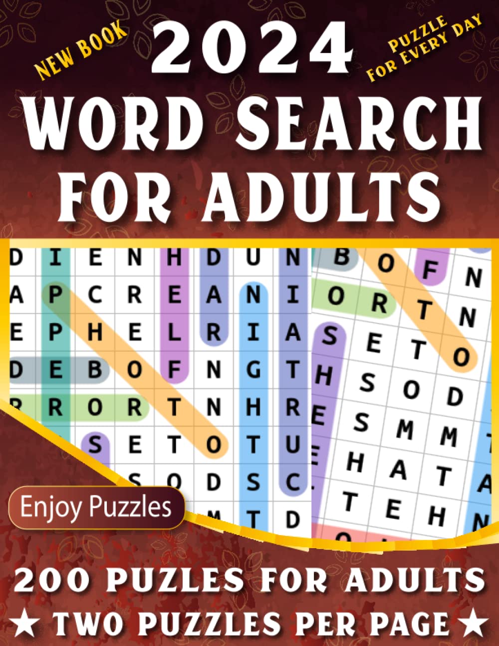 Word Search Puzzle Book For Adults: 200 Themed & 4000 Words Puzzles For ...