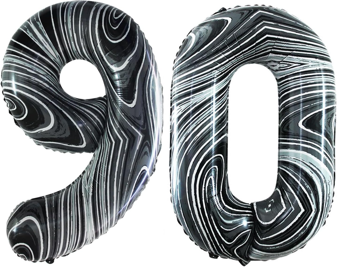 Amazon.com: GOER Number 90 Balloons for 90th Birthday Party Decorations ...