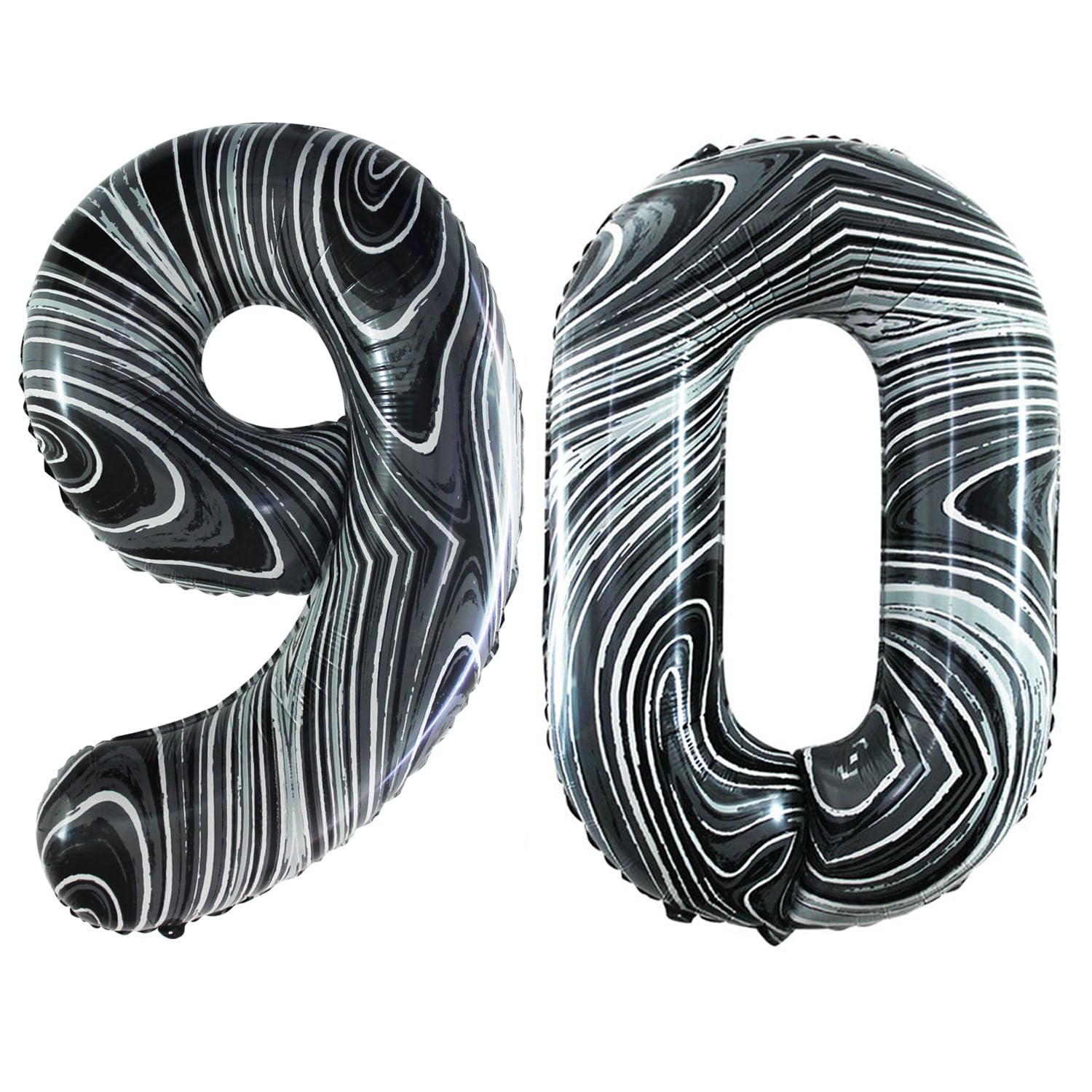 Amazon.com: GOER Number 90 Balloons for 90th Birthday Party Decorations ...