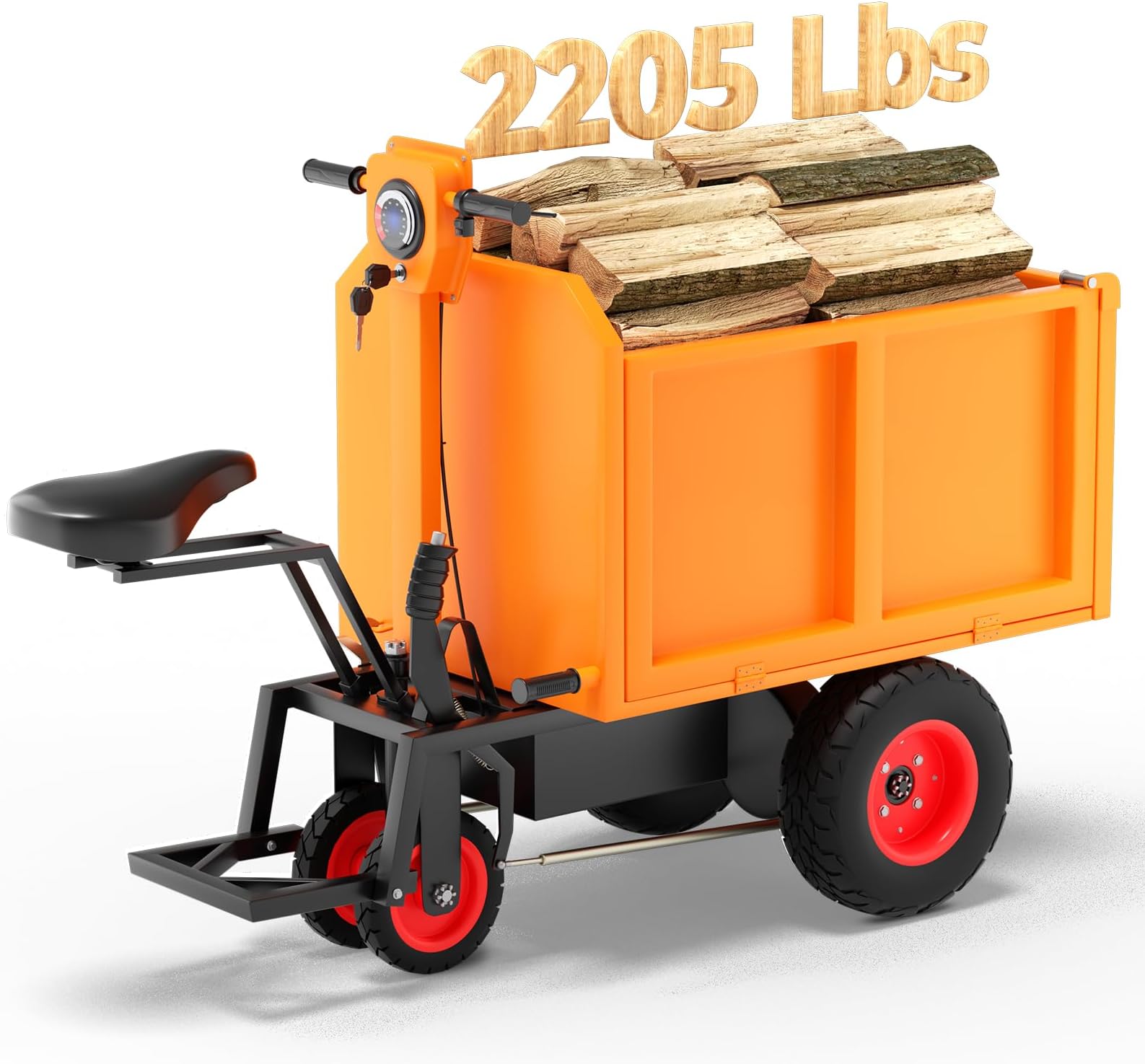 Amazon.com: Lomive Electric Wheelbarrow 2300lbs Heavy Duty Hauler ...
