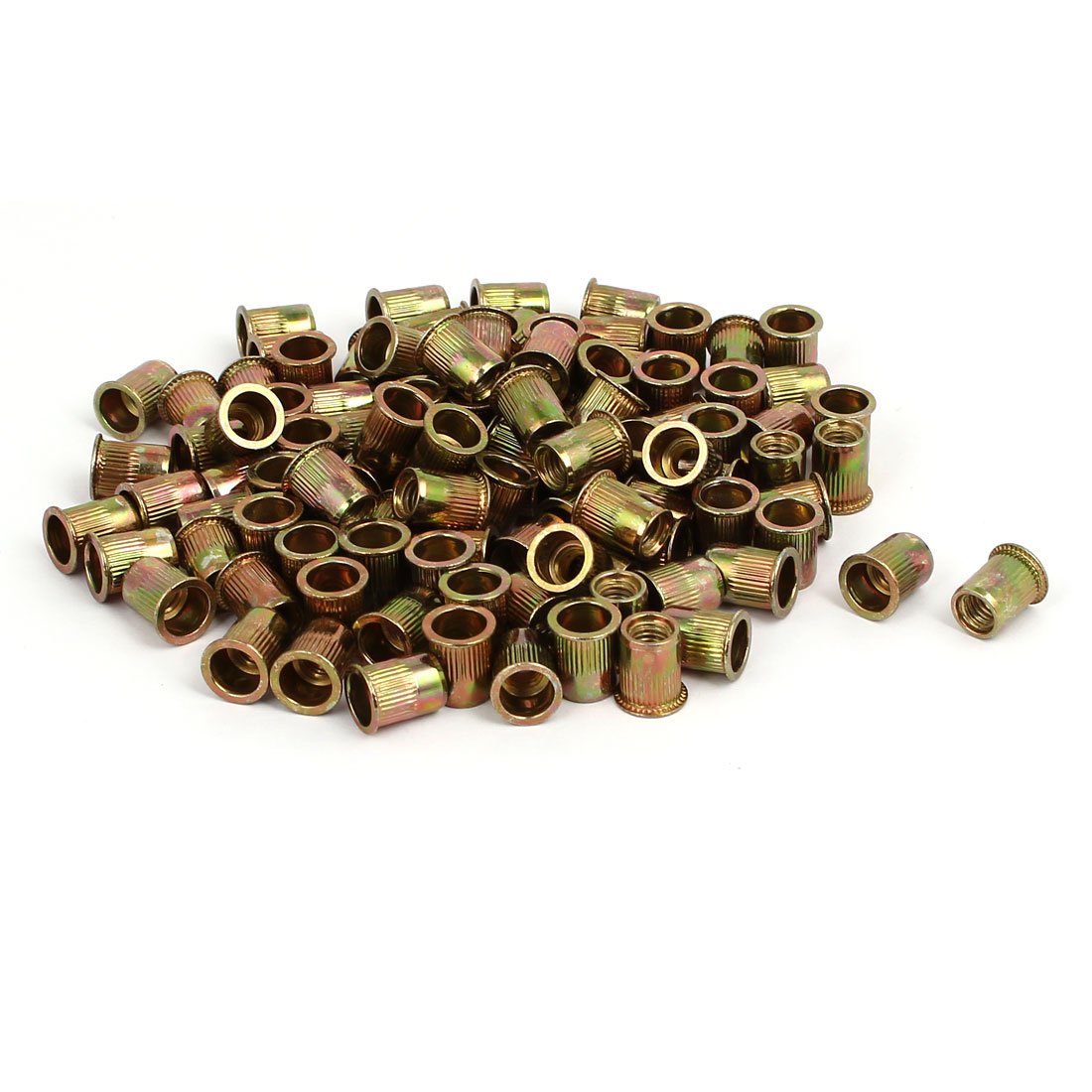 Aexit Tuerca de remache de cabeza reducida reducida estriada M6 x 12 mm ...