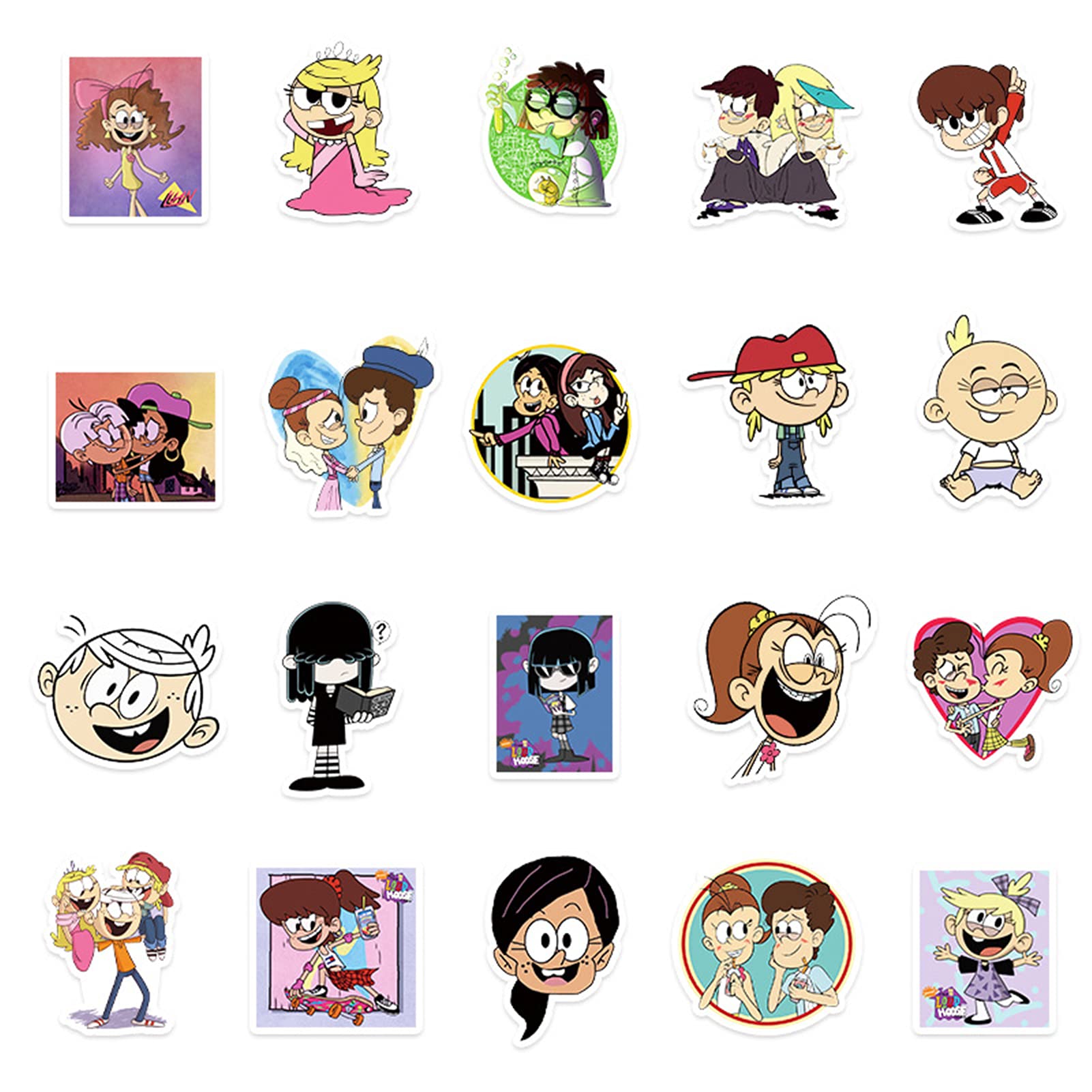 The Loud House Stickers 50pcs Vinyl Waterproof Stickers Cute Aesthetic ...