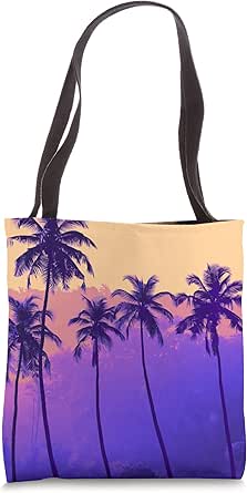 Amazon.com: I Live Life Signature Retro Palm Trees Outrun Intensity ...