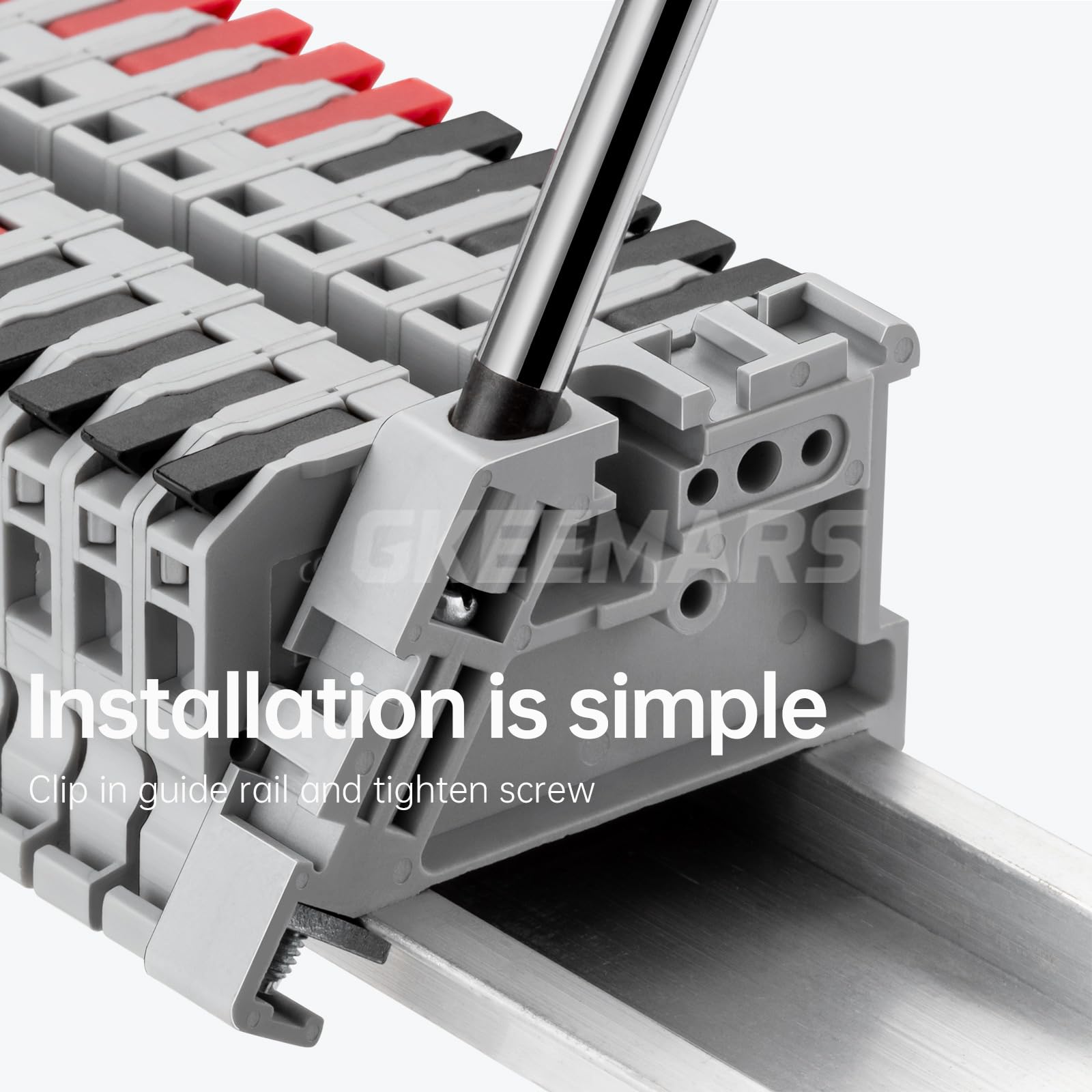 Snapklik.com : GKEEMARS EW-35 DIN Rail Terminal Block End Stopper ...