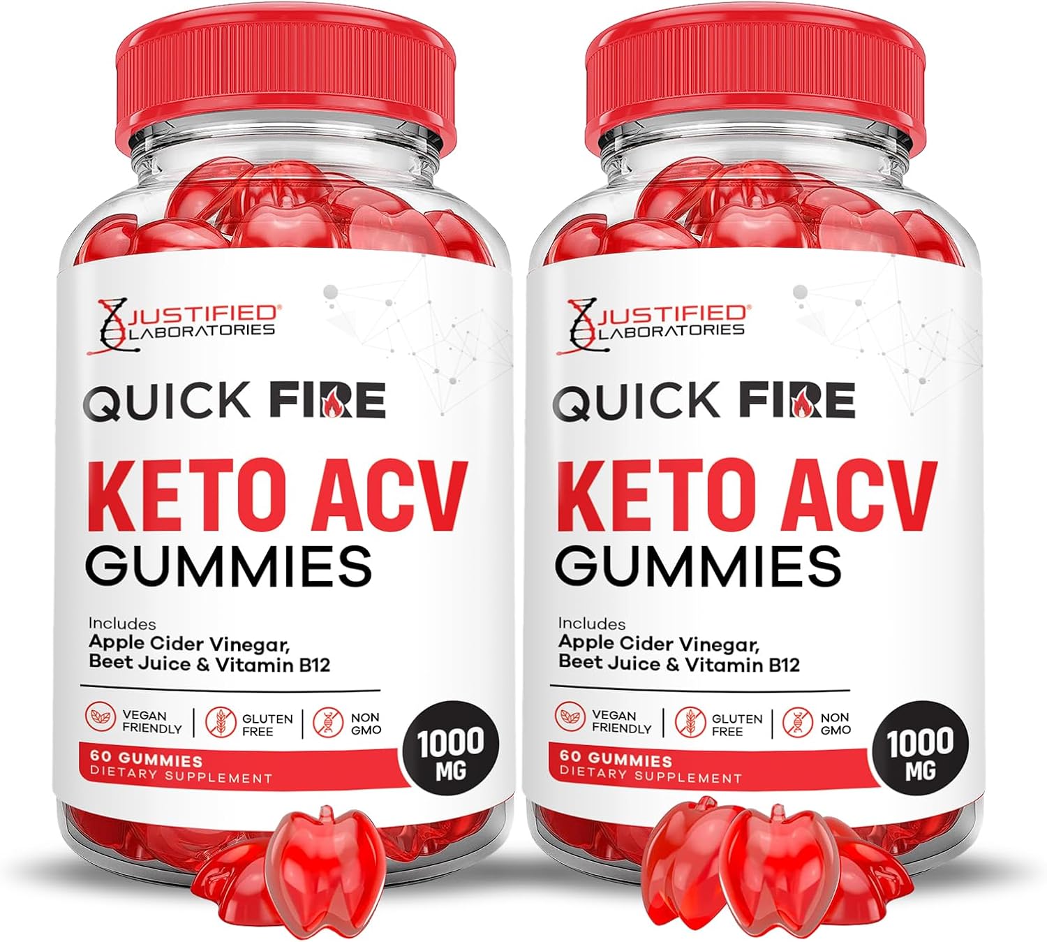 Amazon.com: (2 Pack) Quick Fire Keto ACV Gummies Advanced Formula ...