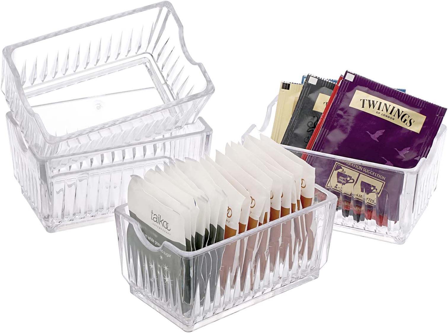 Amazon.com: ZOOFOX 4 Pack Acrylic Tea Packet Organizer, Clear Tea ...