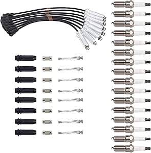 Amazon.com: ENA Wire Set with 16 Spark Plug Compatible with Ford F-250 ...