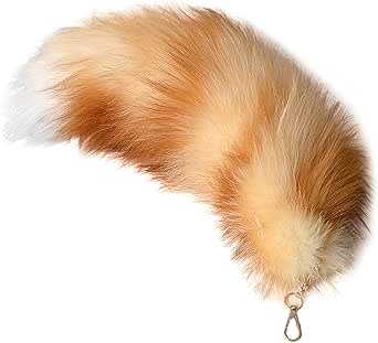 COSEARTUME Furry Fur Wolf Tail Therian Fox Tails Keychain Anime Cosplay ...
