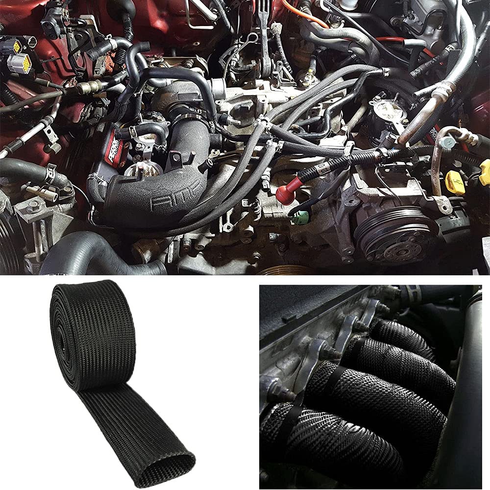 Snapklik.com : Fiberglass Hose Heat Shield Sleeve Spark Plug Wire Heat ...