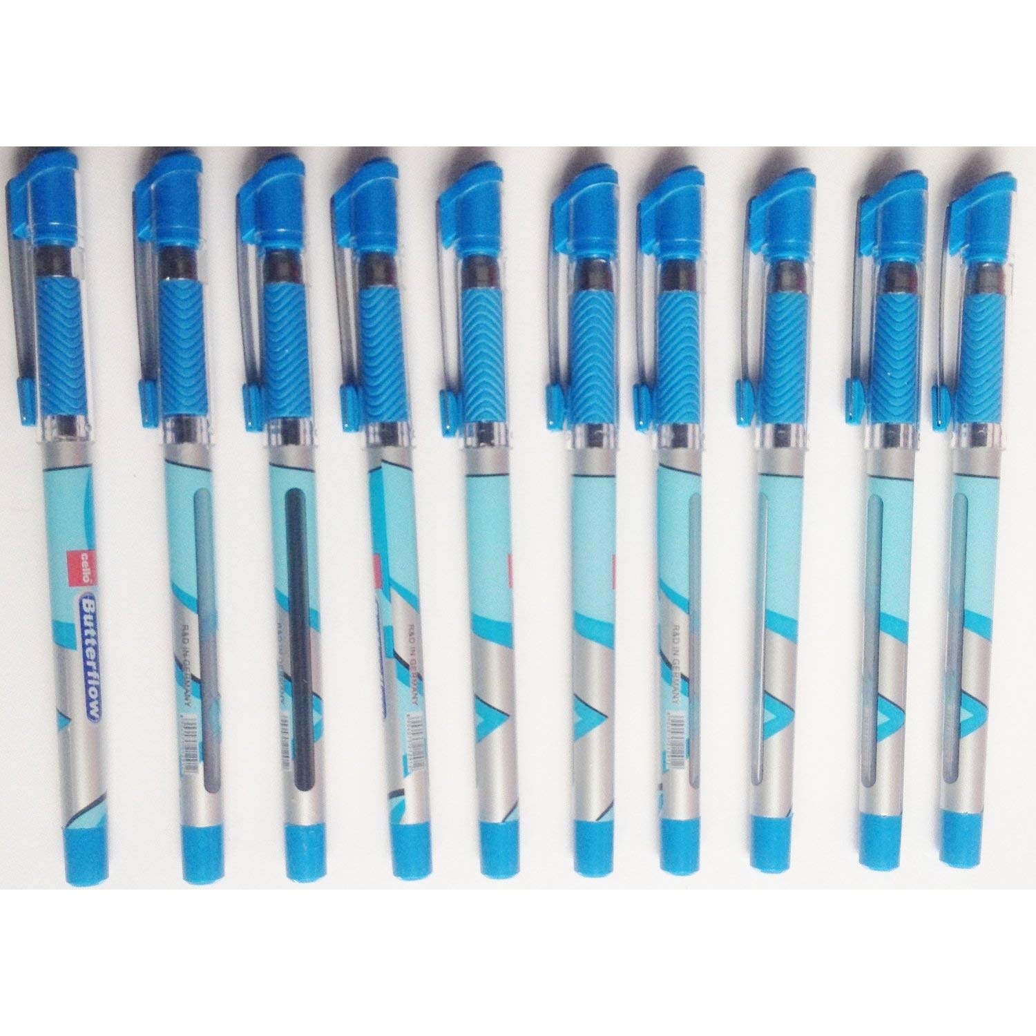 Cello Butterflow Ballpoint Pen Blue Pack of 10 : Amazon.in: Office Products