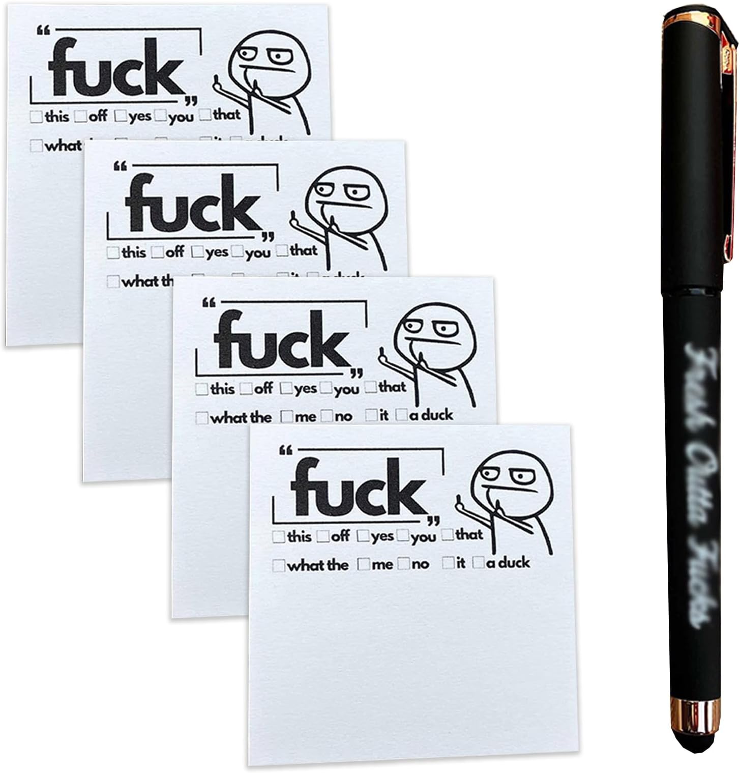 Amazon.com : 4/8 Pcs Funny Sticky Note, Funny Spoof Post-it Notes and ...