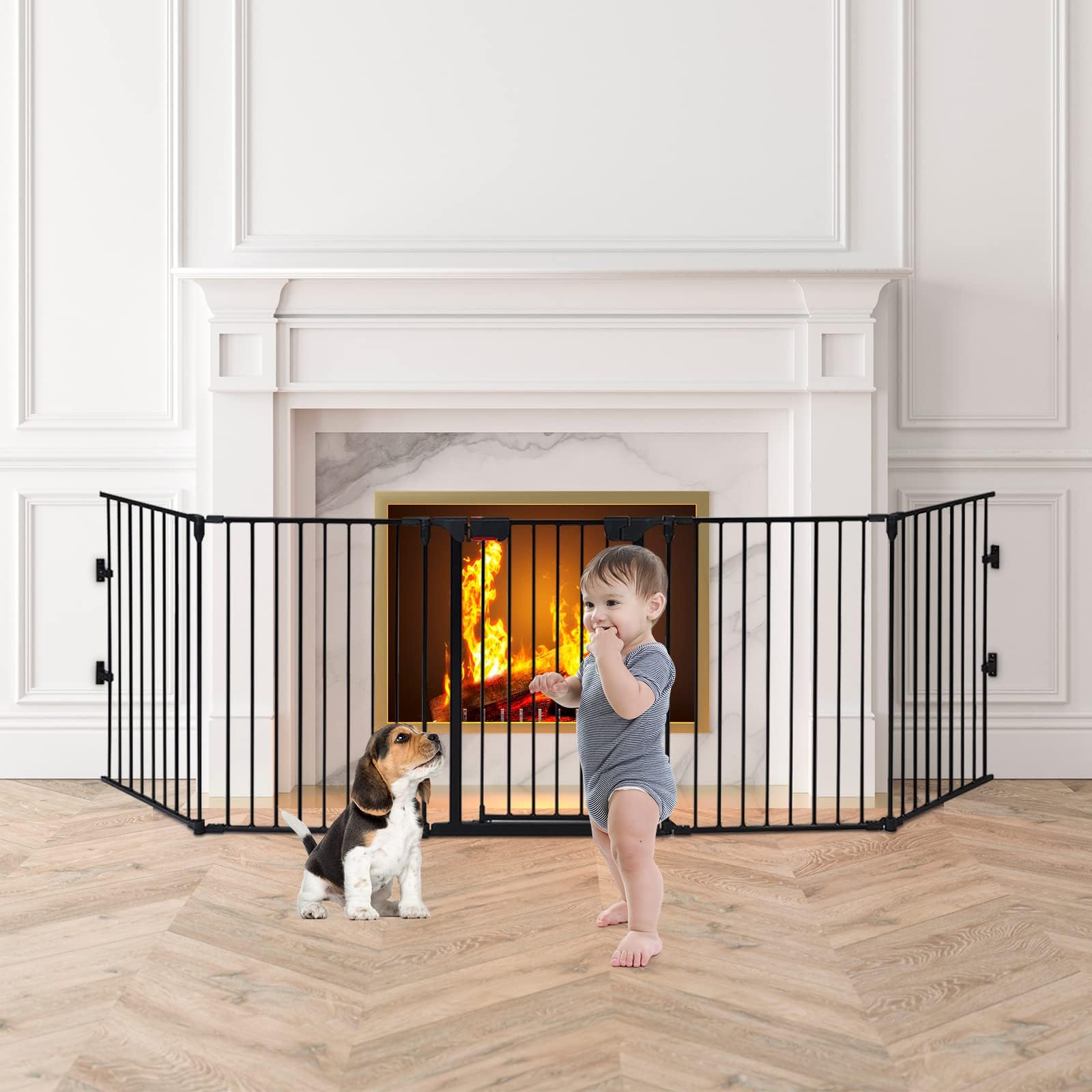 BabyDan XXL Flex Hearth Gate Black : Amazon.co.uk: Baby Products