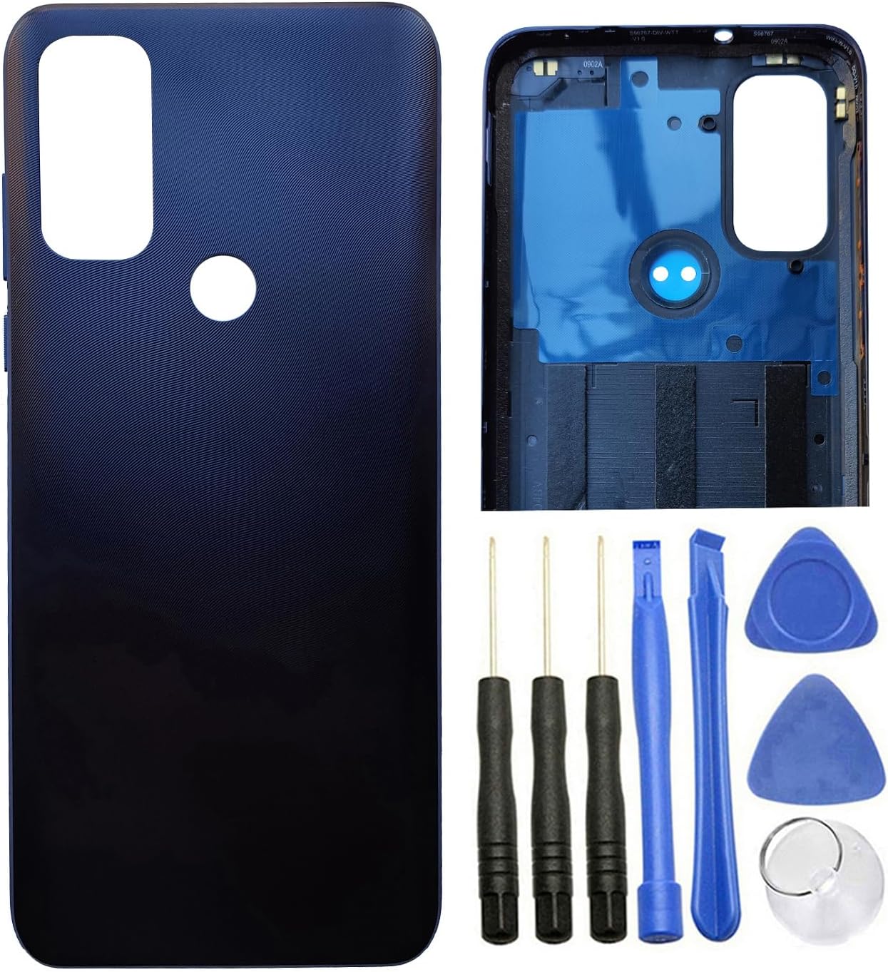 Amazon.com: ubrokeifixit for Motorola G Pure 2021 Rear Back Door Cover ...