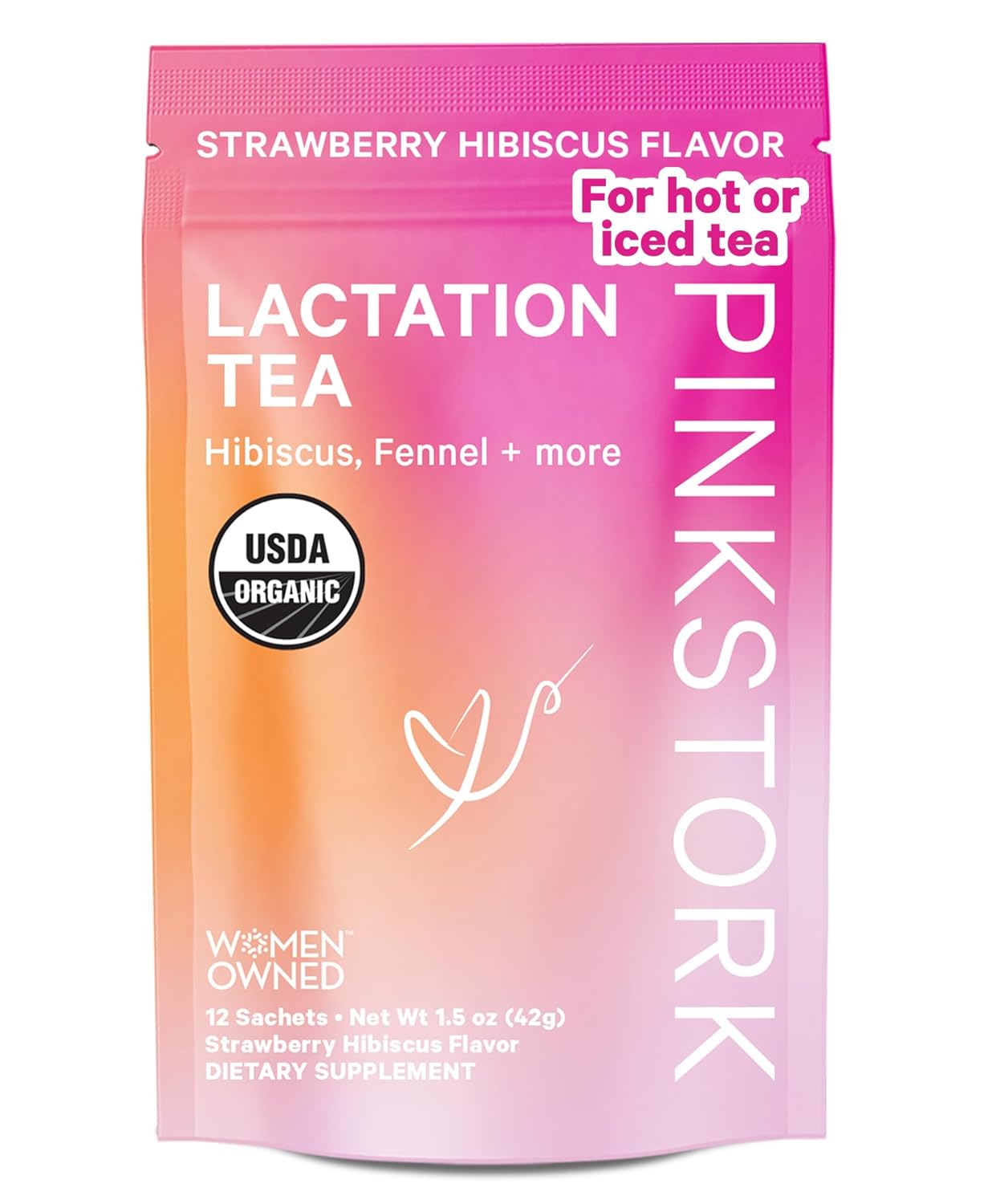 Amazon.com : Pink Stork Organic Lactation Tea for Breast Milk Supply ...