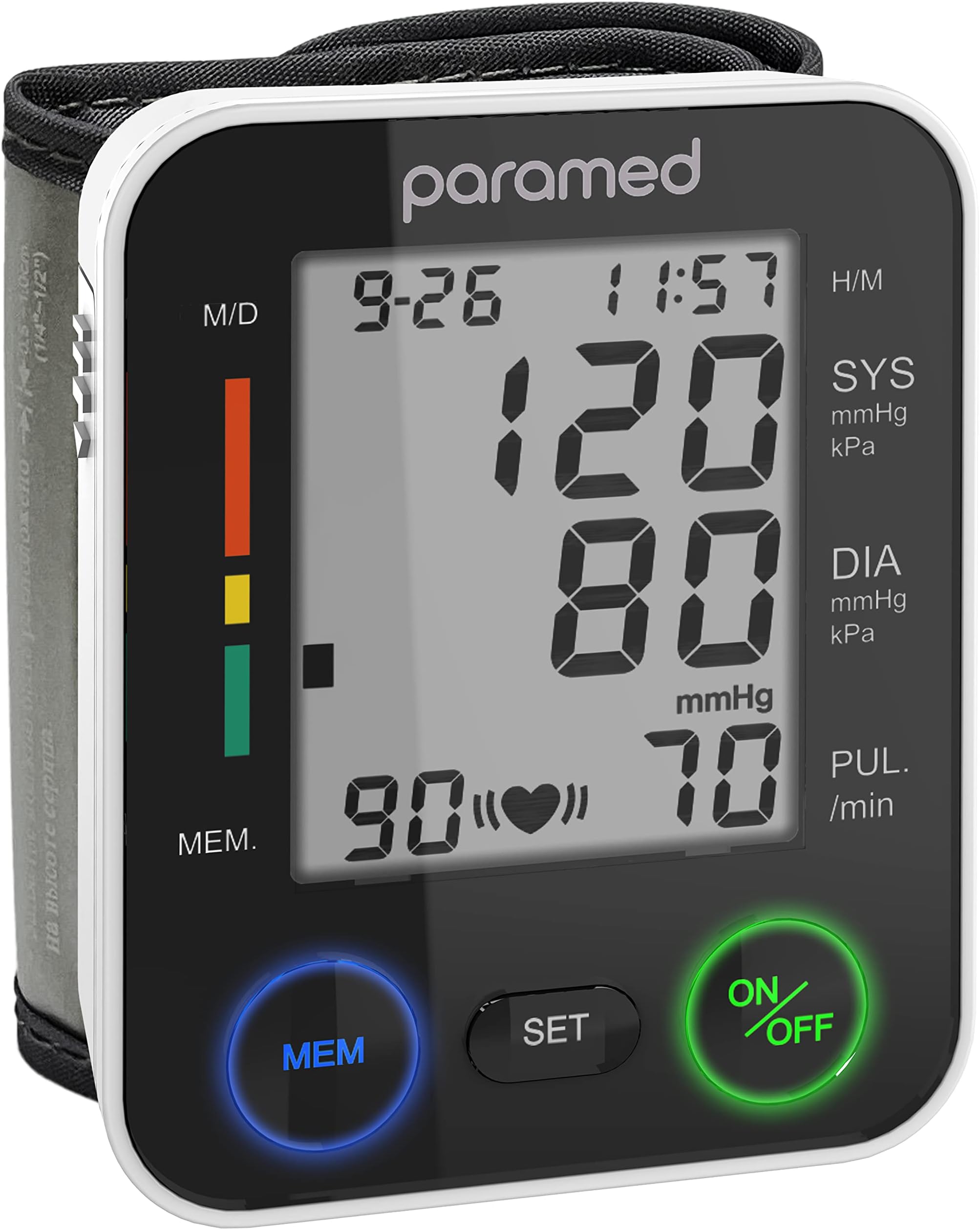 Amazon.com: PARAMED Automatic Wrist Blood Pressure Monitor: Blood ...