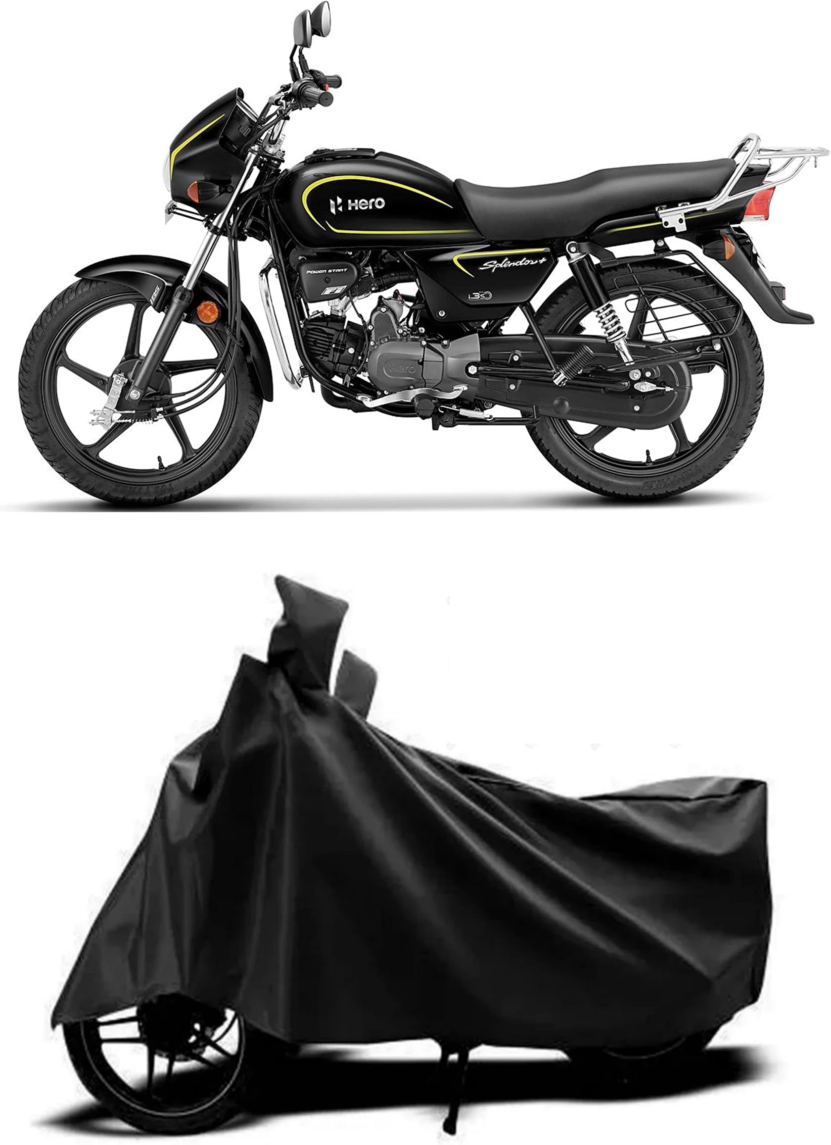 Hero Splendor Plus I3S New BS6 Water Resistant - UV Protection & Dust ...