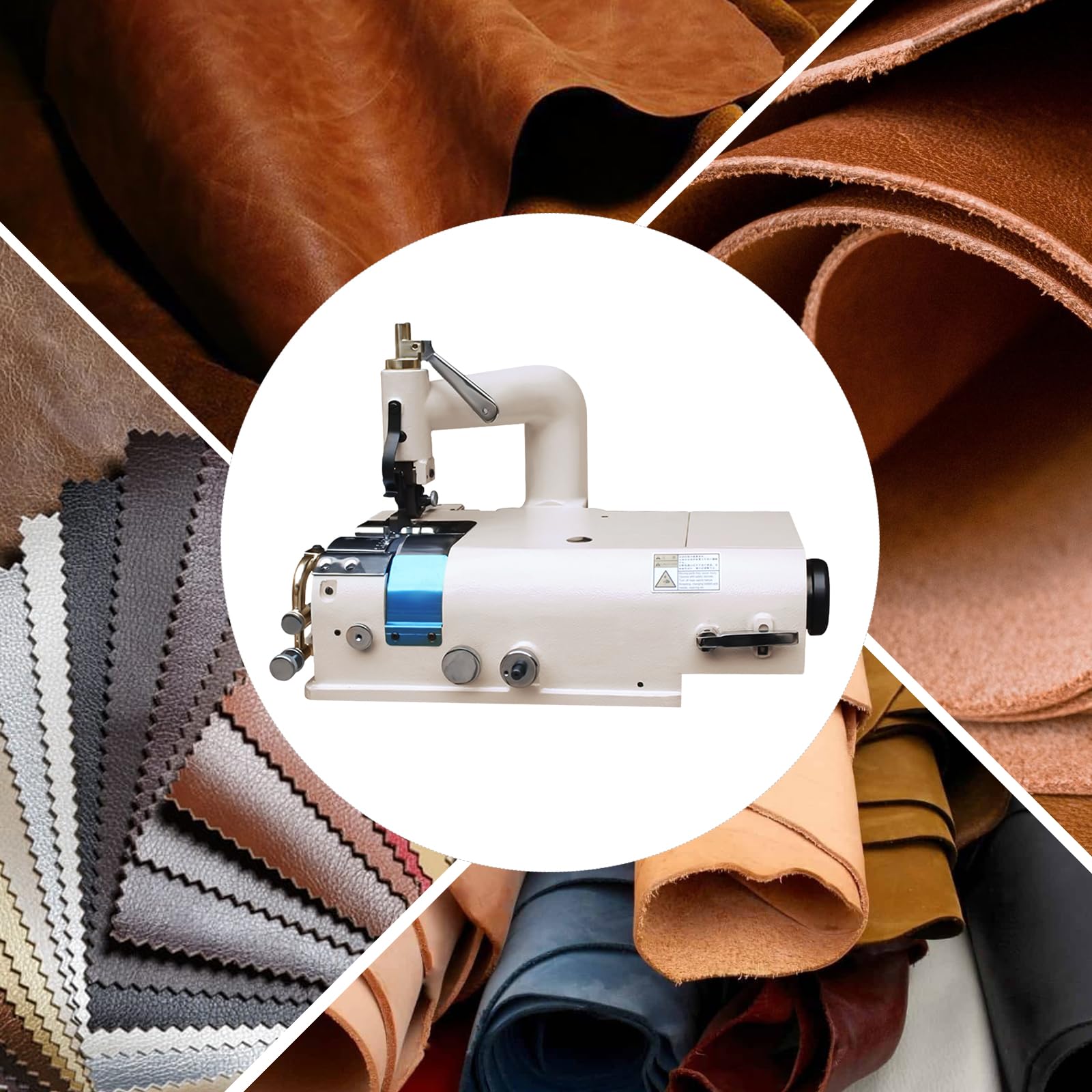 Snapklik.com : Leather Skiving Machine Head, SM-801 1200RPM Electric ...
