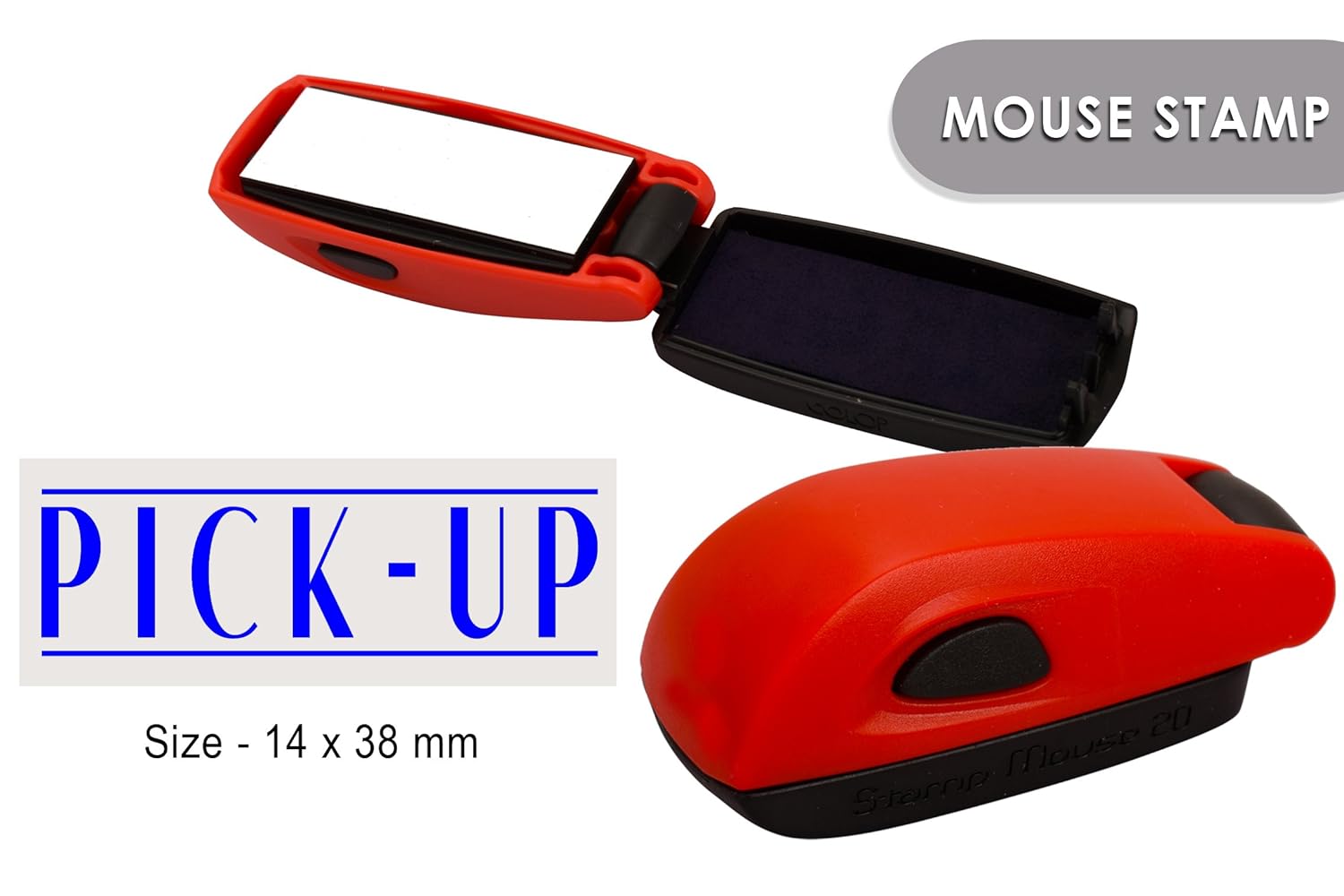 Customized COLOP 20 Mouse Stamp Self Inking Rubber Stamp Pickup Ruber ...