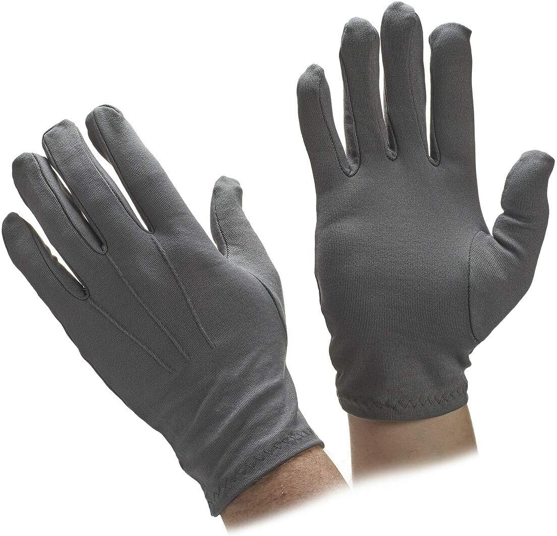 Amazon.com: Gray Nylon Parade Gloves - Men's Universal Size : Automotive
