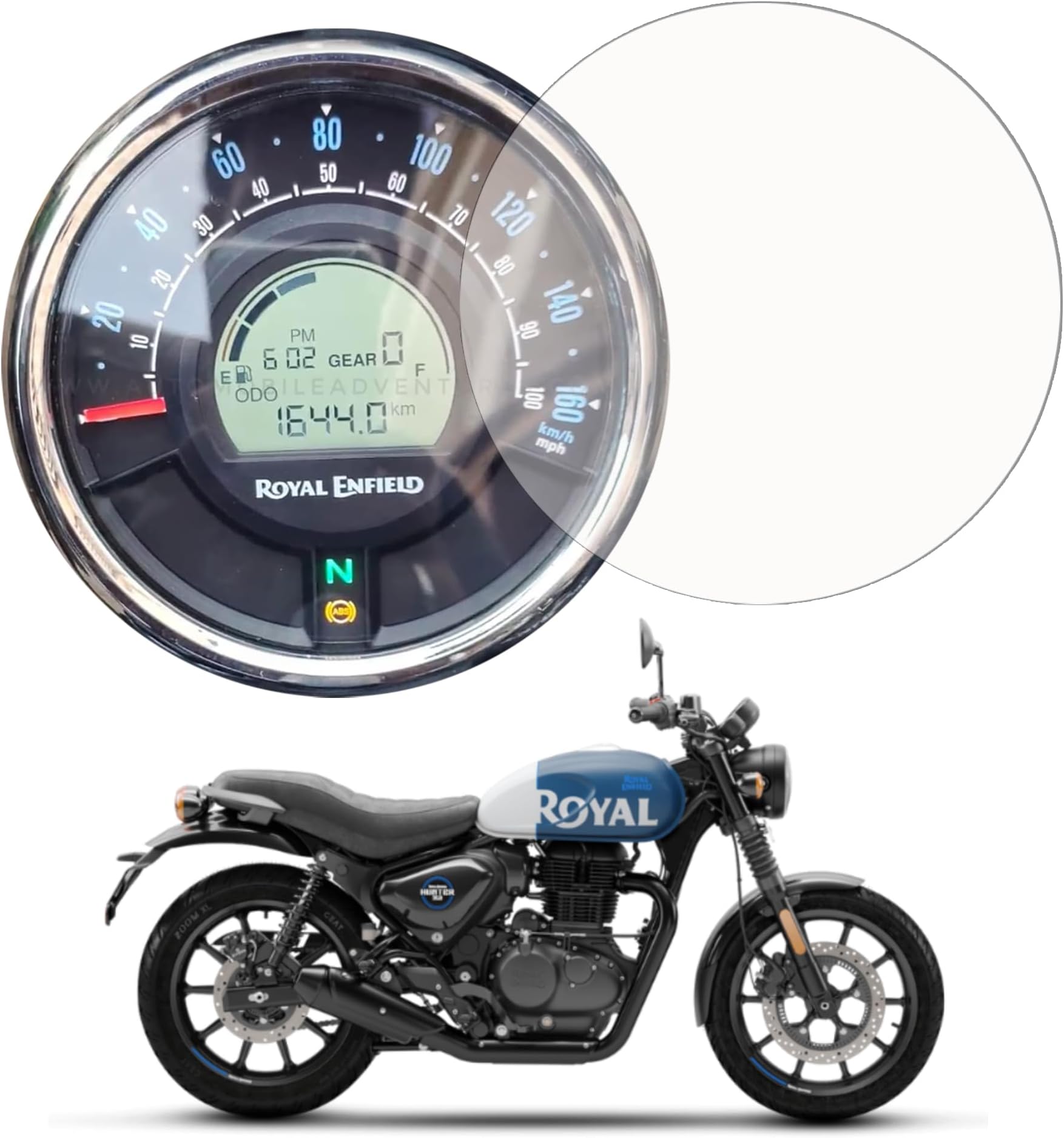 GadiBike Dashboard Screen Protector Speedometer Cover/Cap for Royal ...
