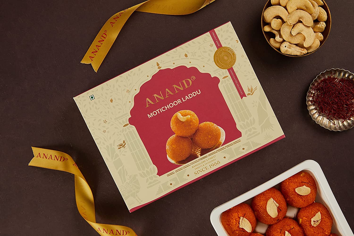 ANAND Indian Sweets Box (Motichur Laddu 500 GM Each) | Traditional ...