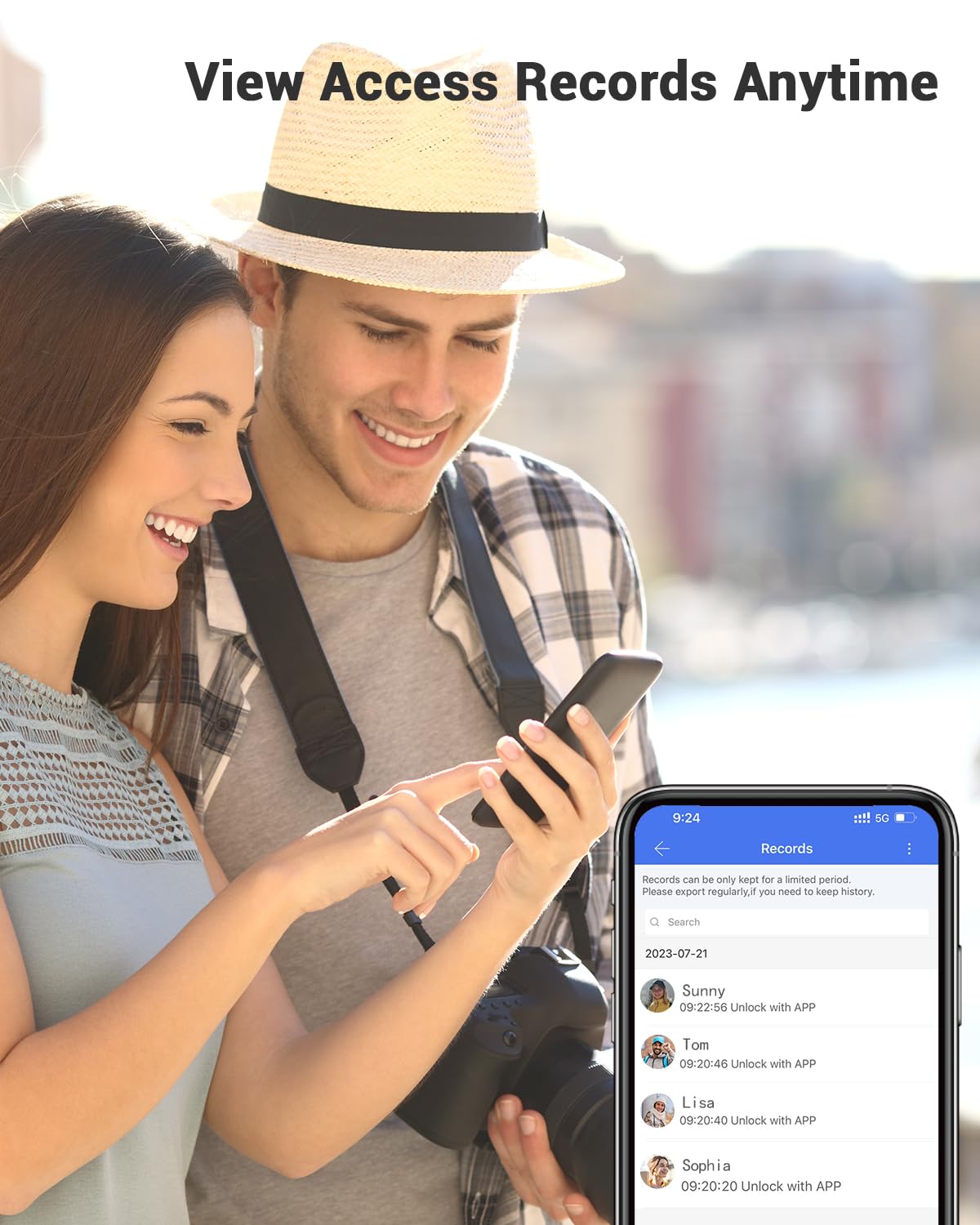 Snapklik.com : TMEZON Smart Door Lock, Fingerprint Smart Lock For Front ...