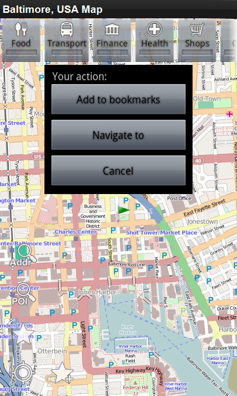 Baltimora, USA Mappa offline: PLACE STARS:Amazon.it:Appstore for Android