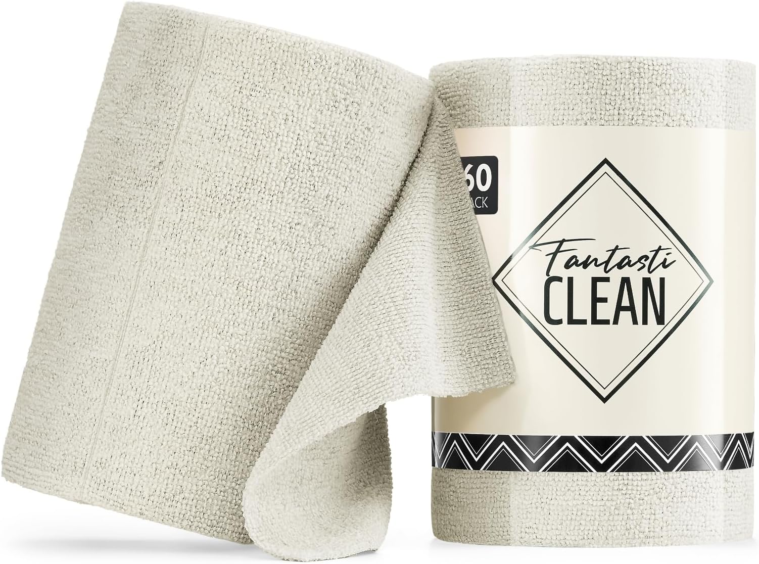 Amazon.com: Fantasticlean Microfiber Cleaning Cloth Roll -90 Pack, Tear ...