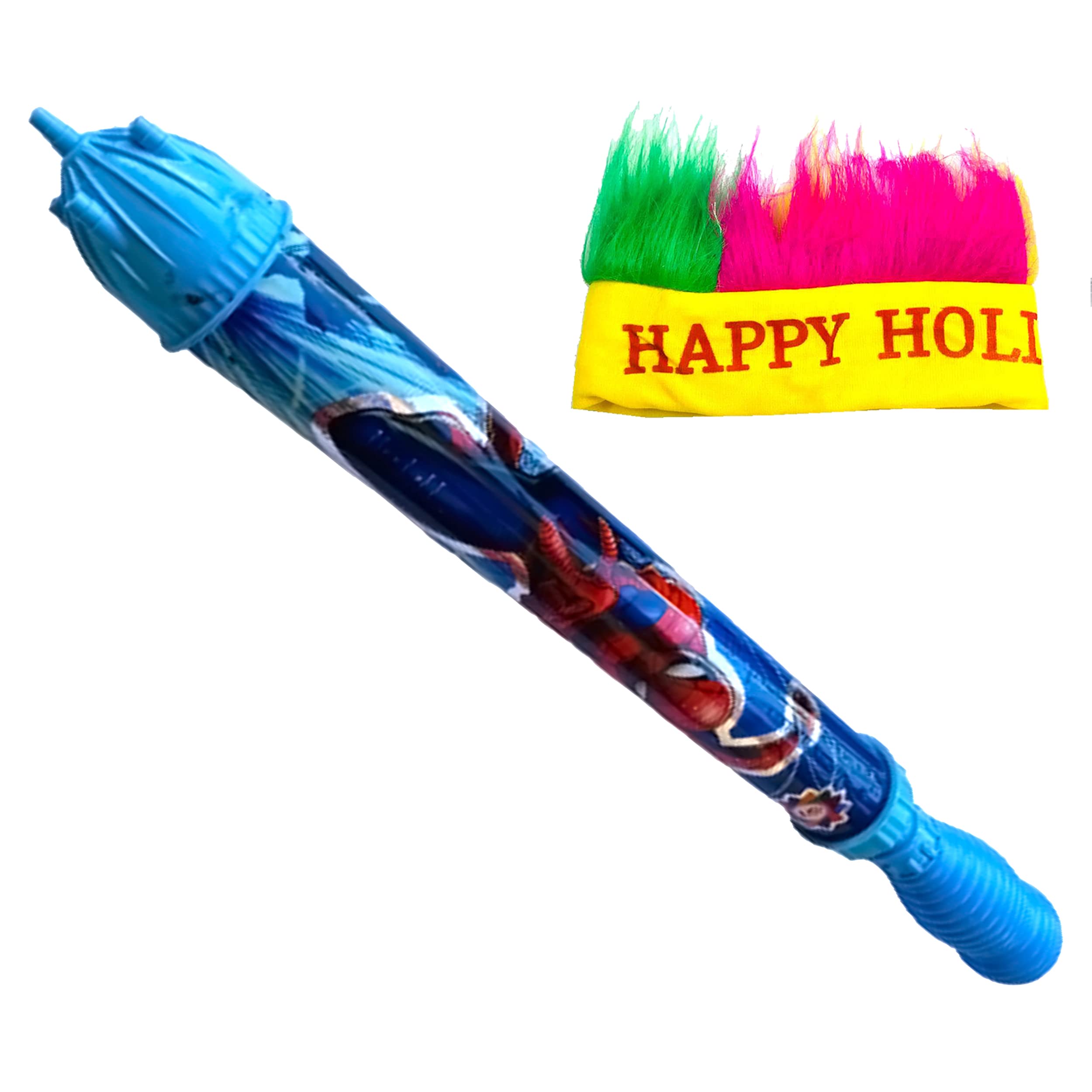 Evisha Happy Holi Combo D65 Long Water Pump Gun Holi | Desertcart Japan