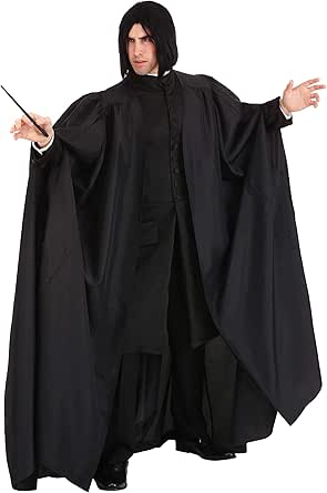 Amazon.com: Men's Deluxe Harry Potter Severus Snape Costume, Professor ...