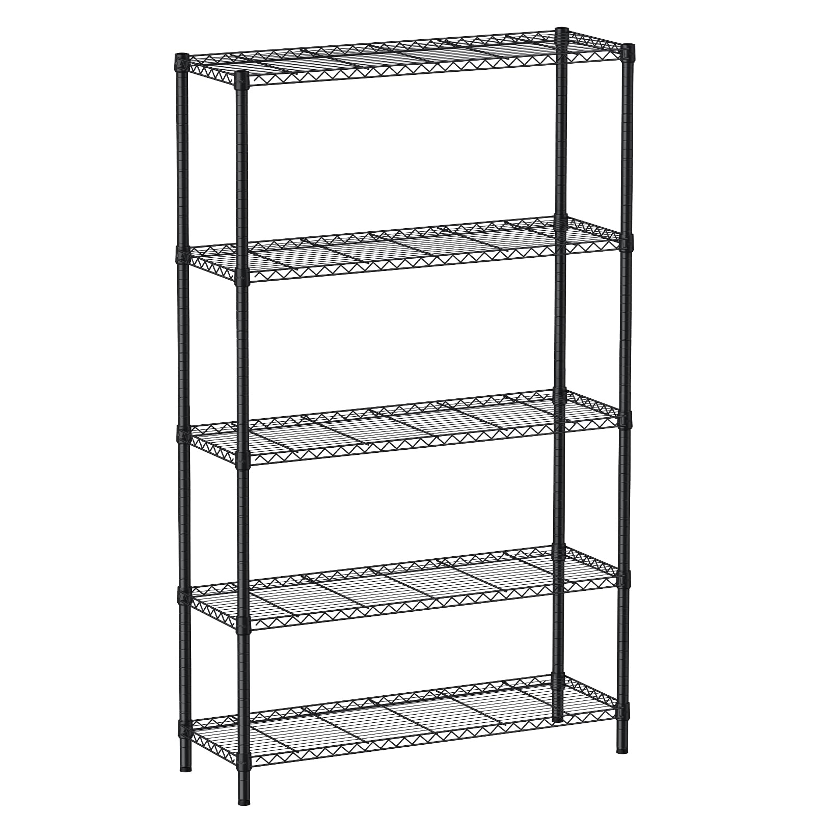 SINGAYE 5 Tier Adjustable Shelf,Heavy Duty Storage Shelving Unit,Metal ...