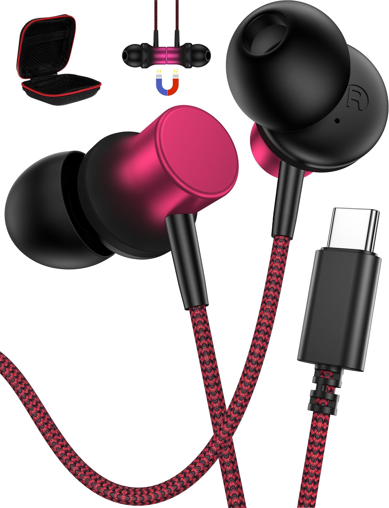 Amazon.com: USB C Earbuds for Samsung Galaxy S25 Ultra S24 S23 FE S22 ...
